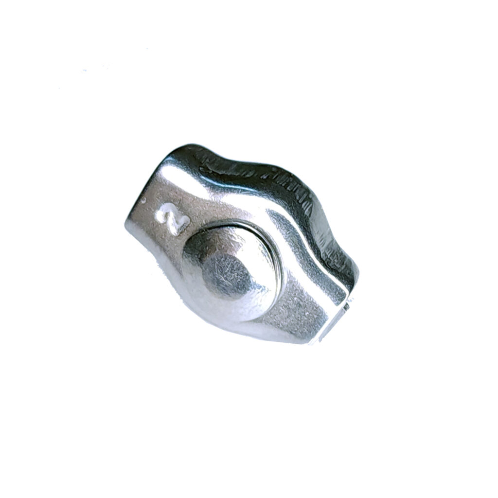 M2 Stainless Steel Duplex Wire Clamp - Reliance Antennas