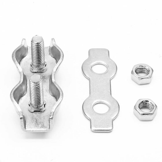 M4 Stainless Steel Duplex Wire Clamp - Reliance Antennas